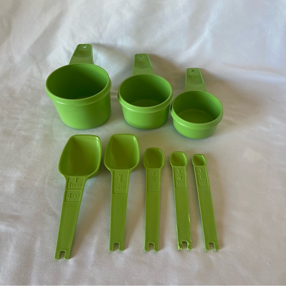 Tupperware | Kitchen | Vintage Tupperware Measuring Spoons Cups | Poshmark
